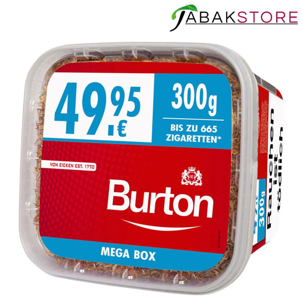 Burton Red Tabak-Eimer 49,95 Euro | 300g Volumentabak | Online kaufen
