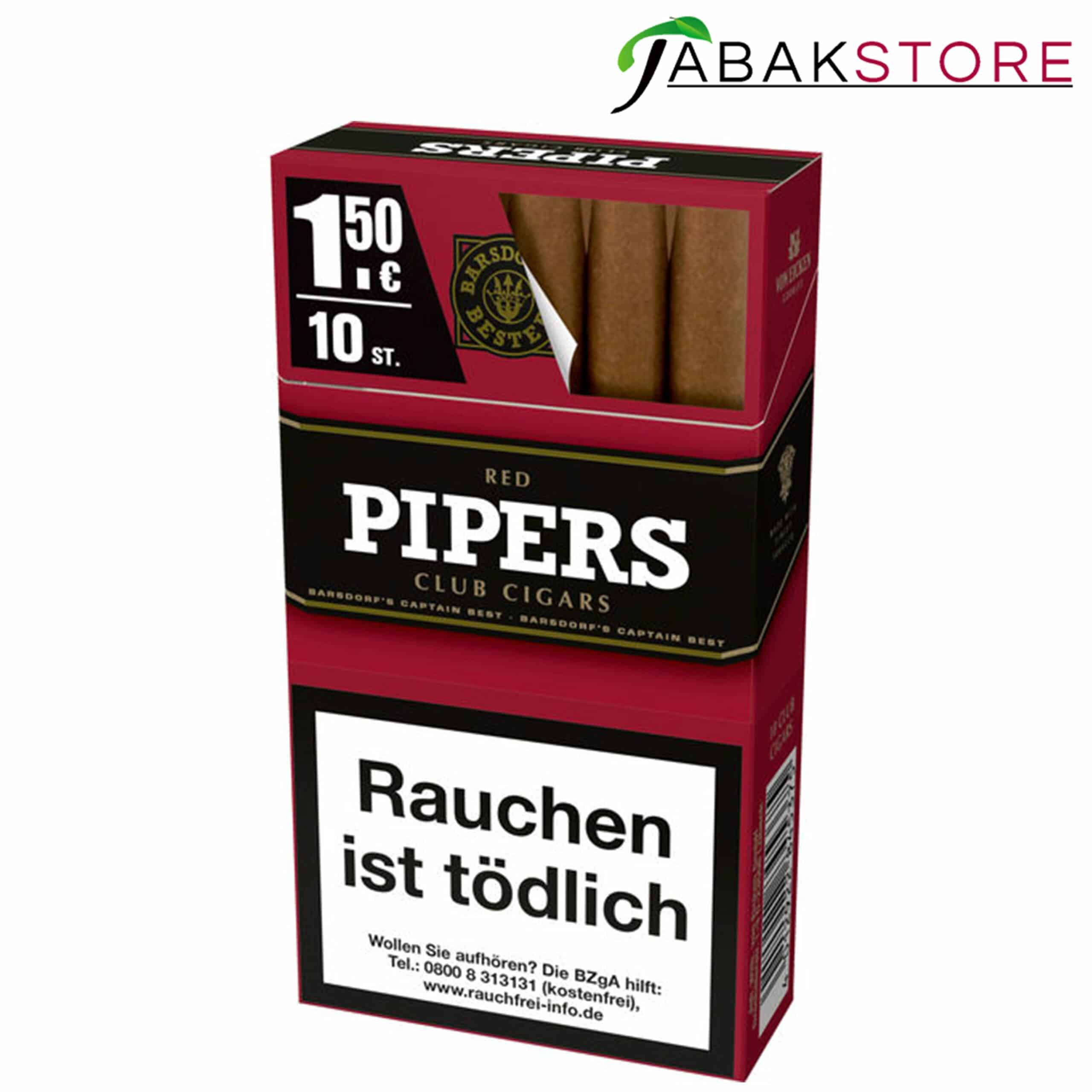 Red Pipers Zigarillos | Club Cigars 1x10 | Jetzt hier erhältlich für 1,50€