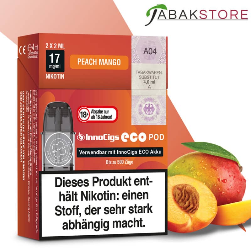 Innocigs eco Pod | Peach Mango 17mg | günstig online kaufen
