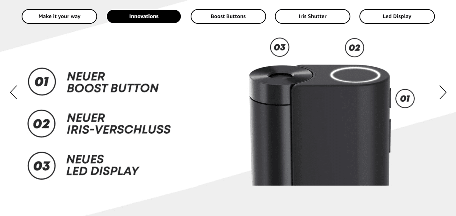 Das Glo Device kit einfach Online kaufen im Tabakstore