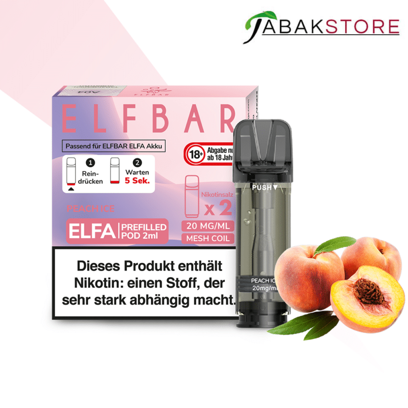 ELFA | Peach Ice | Liquid Pod | 20mg | 2er Pack | online kaufen
