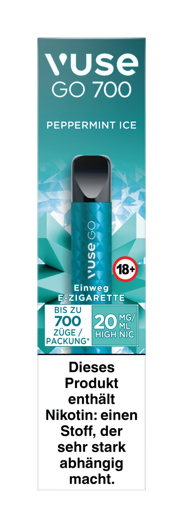 Vuse GO 700 – Peppermint Ice – 20mg/ml - Online kaufen im Shop