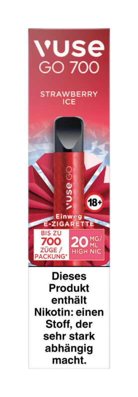 Vuse GO 1000 – Strawberry Ice – 20mg/ml - online kaufen im Tabakstore
