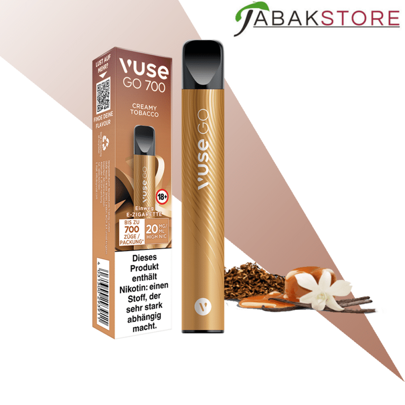 Vuse GO 700 – Creamy Tobacco – 20mg/ml günstig online kaufen