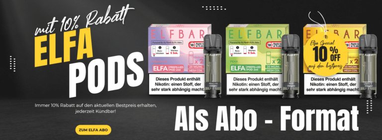 Elfa Pods und Devices by ELFBAR nur 6,90 Euro | Alle 26 Sorten