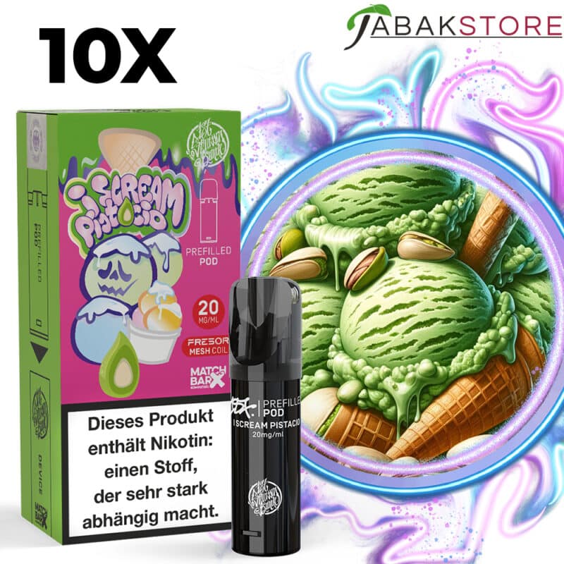 10x 187 I Scream Pistacio Pods | 10er Pack | | Günstig kaufen
