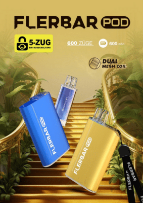 Prefilled Flerbar Pods für E-Vape-System nur 6,90 Euro