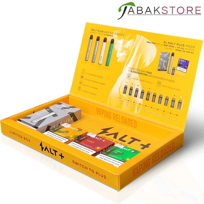 Salt Plus Pod System | Online kaufen | Caps und Pods | alle Sorten