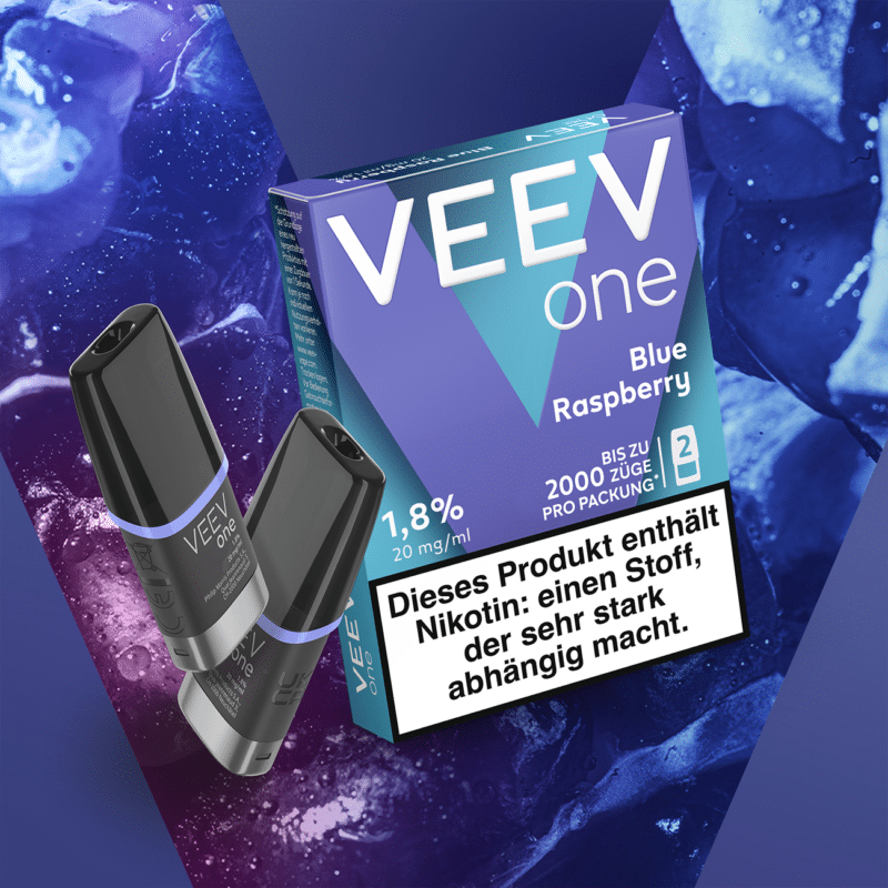 Veev One Blue Raspberry | 2x2ml Liquid-Pod-Pack | Tabakstore