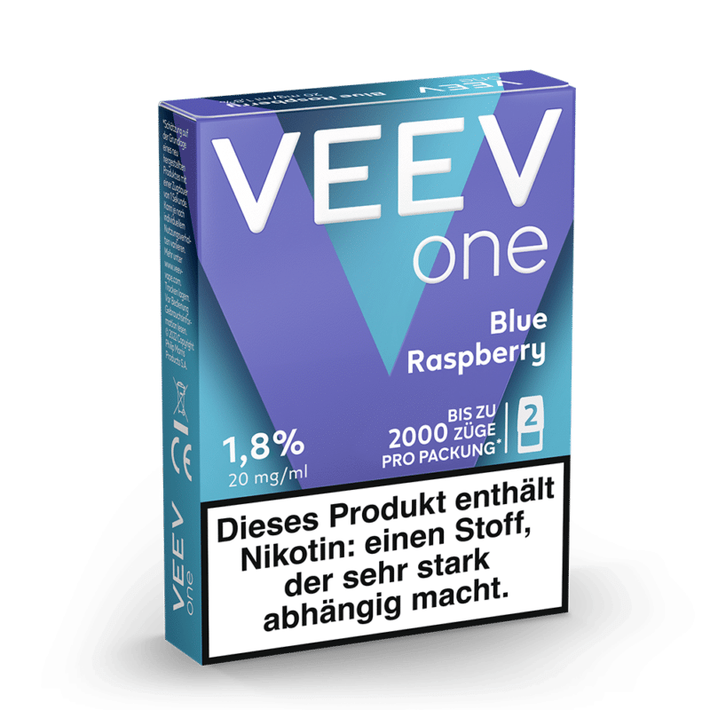 Veev One Blue Raspberry | 2x2ml Liquid-Pod-Pack | Tabakstore