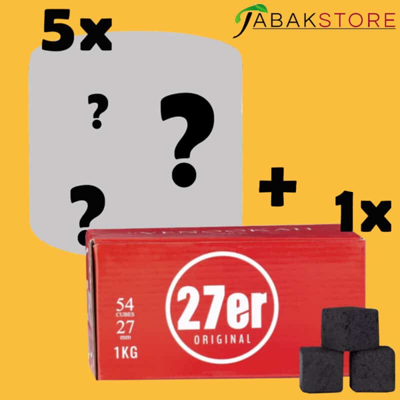 Jetzt 5 Dosen Shishatabak kaufen und 1kg Kohle Gratis!