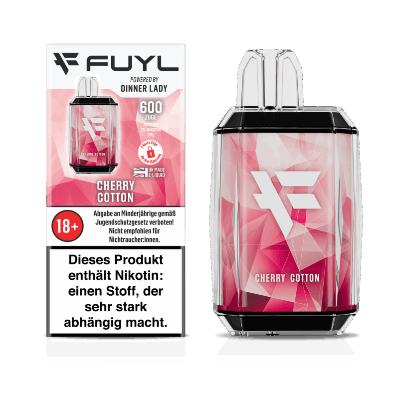 Fuyl 600 | Einweg Vape | Cherry Cotton 20mg - Tabakstore