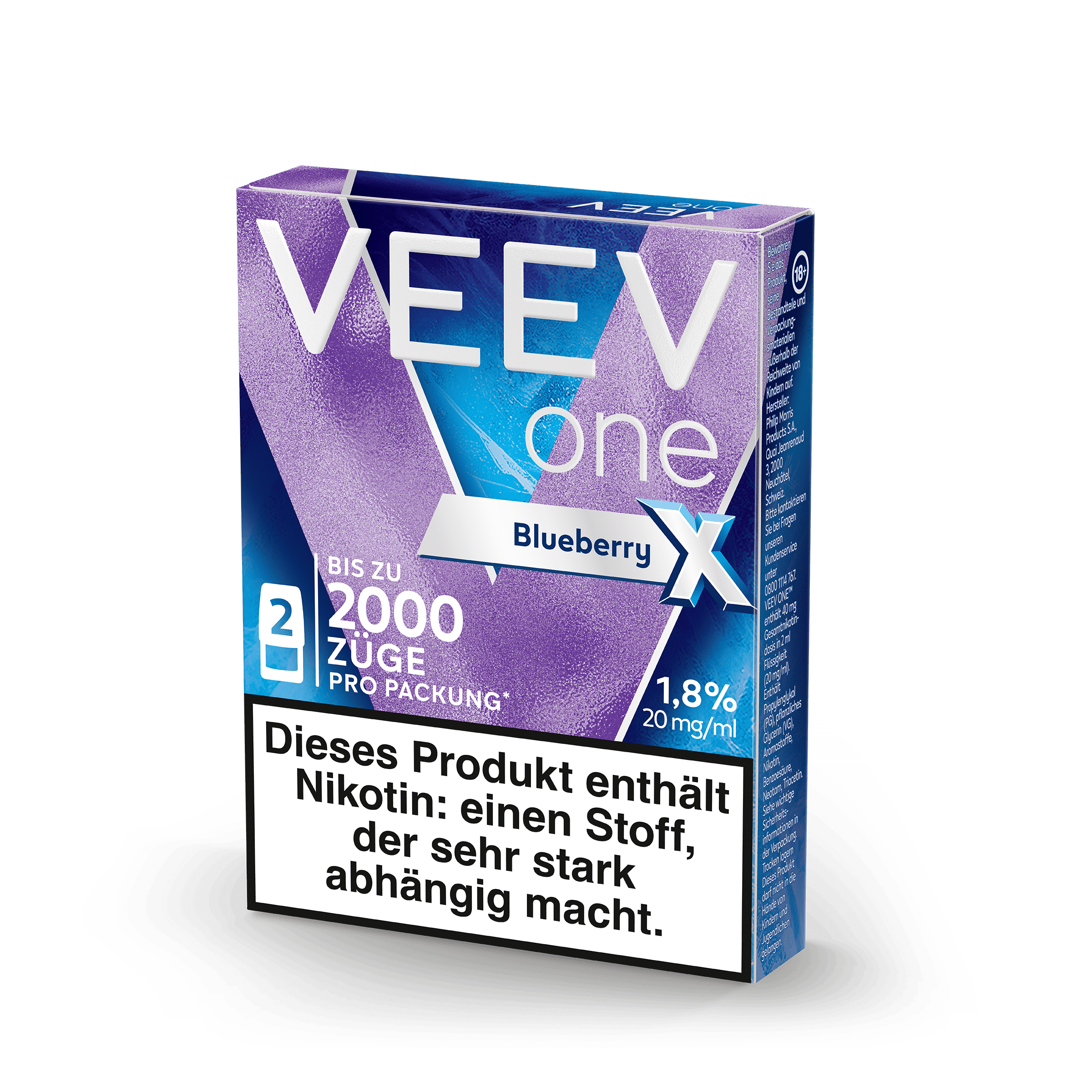 VEEV One | BLUEBERRY X | X-Strong Edition | 20mg | 2er Pack