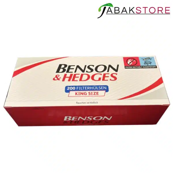 Benson und Hedges Hülsen 200 King Size